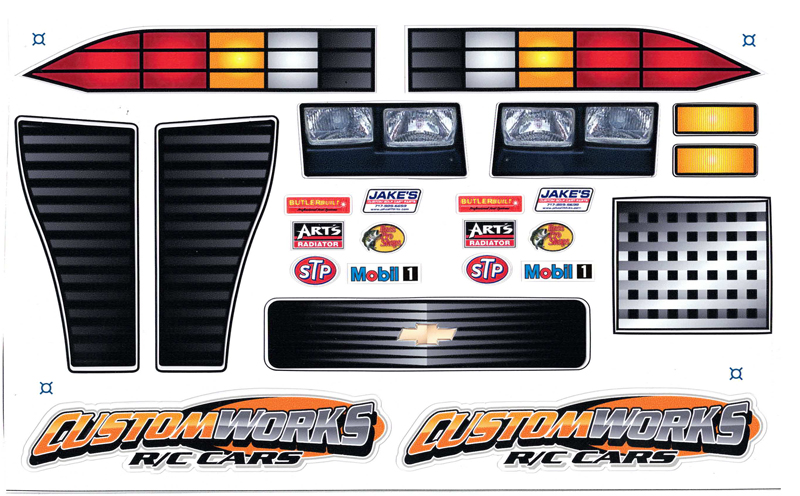 STREET STOCK CAMARO BODY – Custom Works RC