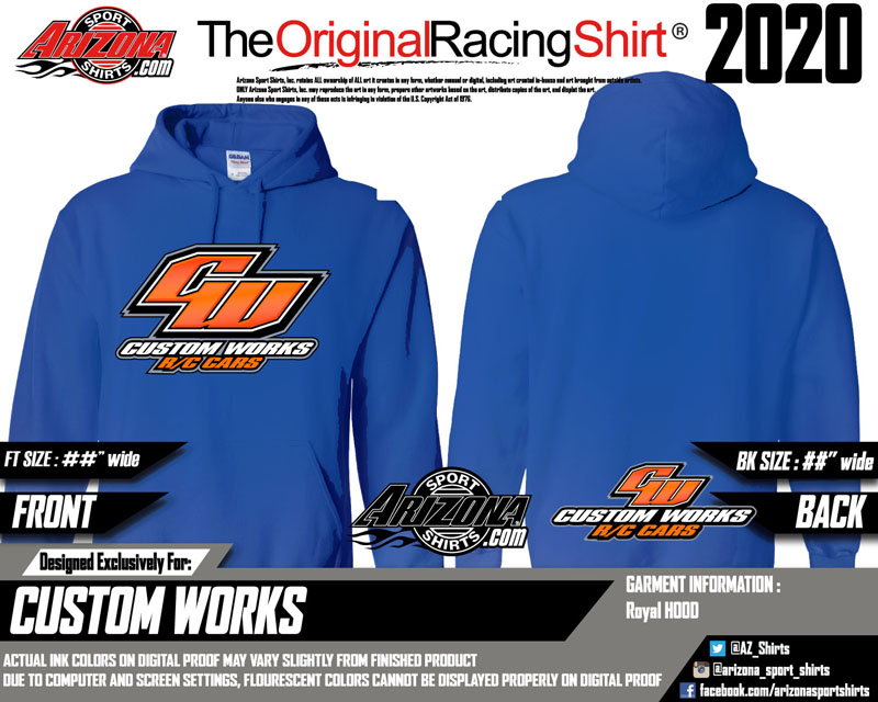 CW HOODIE SWEATSHIRT (4X) – Custom Works RC