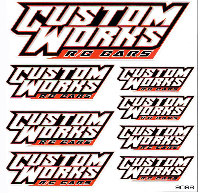 CW 2021 DECAL SHEET ORANGE – Custom Works RC