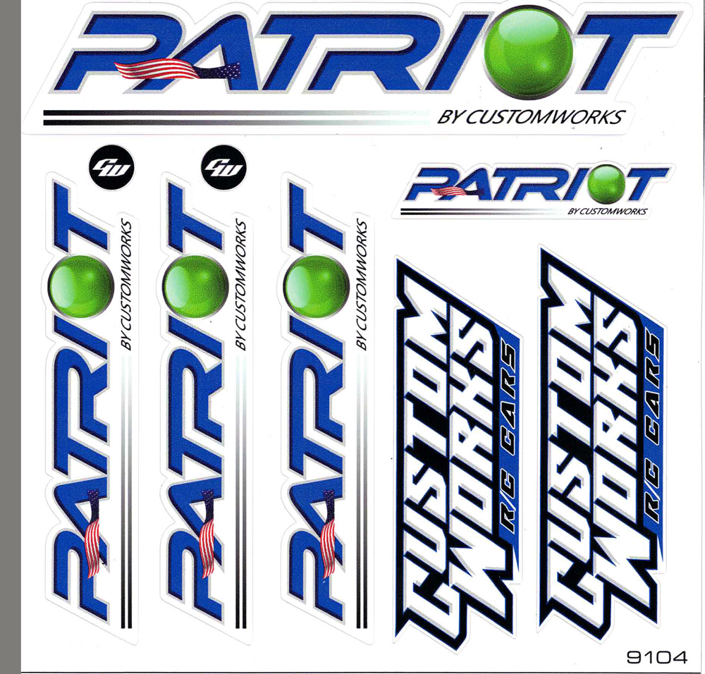 PATRIOT DECAL SHEET – Custom Works RC